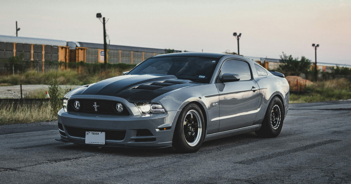 Gray Supercharged Ford Mustang S197 Forgestar D5 Forgestar